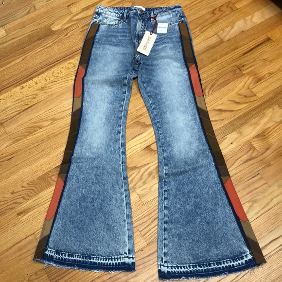 DRIFTWOOD | Jeans | Driftwood Bell Bottom Jeans With Leather Tuxedo ...